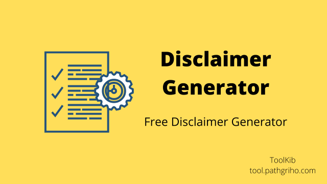 Disclaimer Generator